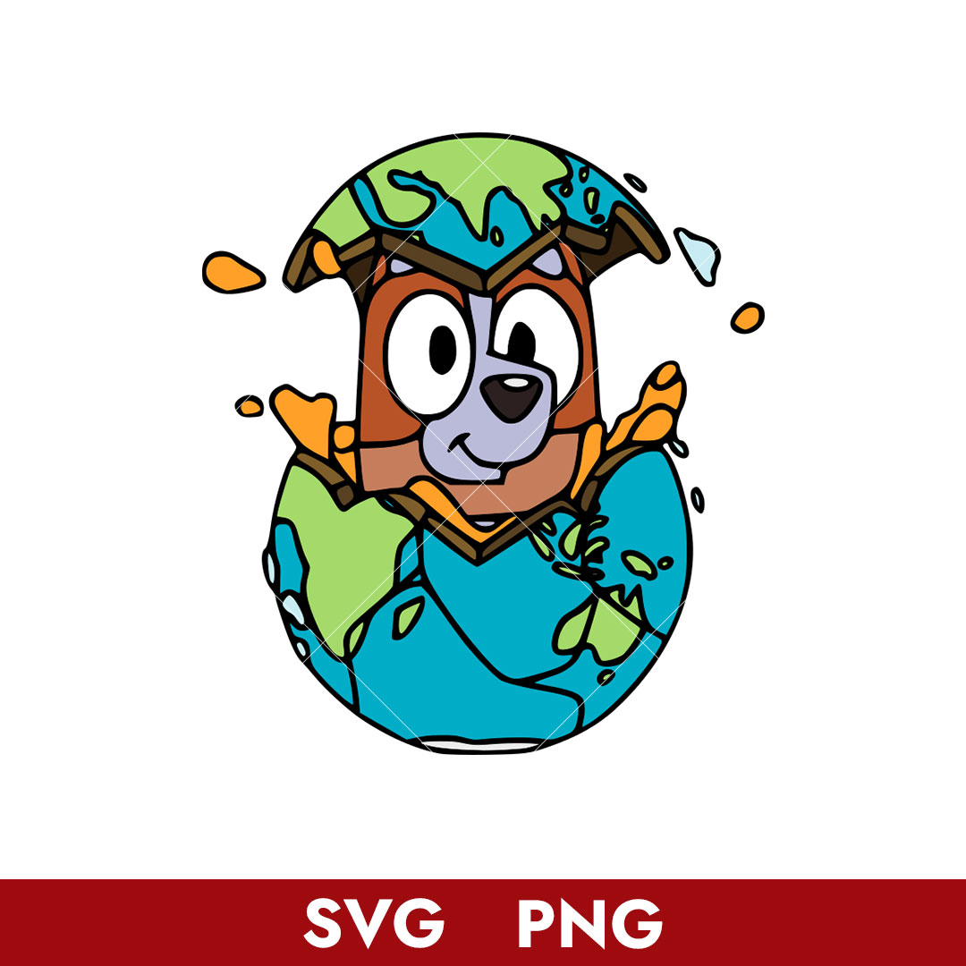 Bingo Earth Svg, Bluey Bingo Svg, Bluey Svg, Cartoon Svg, P | Inspire ...
