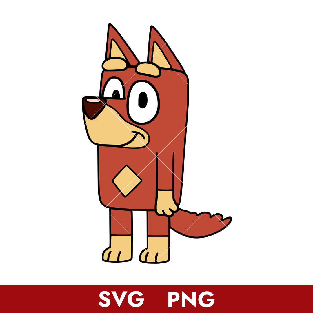 Bluey Rusty Svg, Rusty Dog Svg, Bluey Svg, Cartoon Svg, Png | Inspire ...