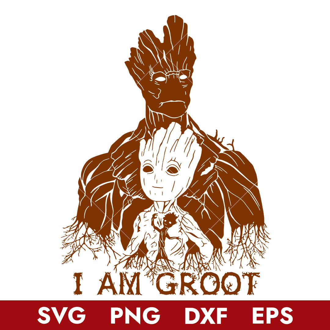 I Am Groot Svg, Groot Svg, Groot Cricut Svg, Png Dxf Eps Dig | Inspire ...