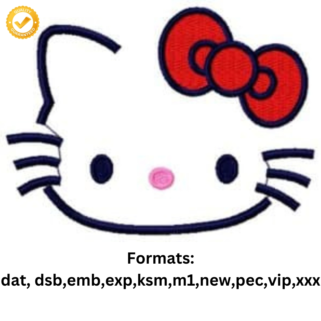 Hello Kitty-free embroidery design simple and clean embroide | Inspire ...