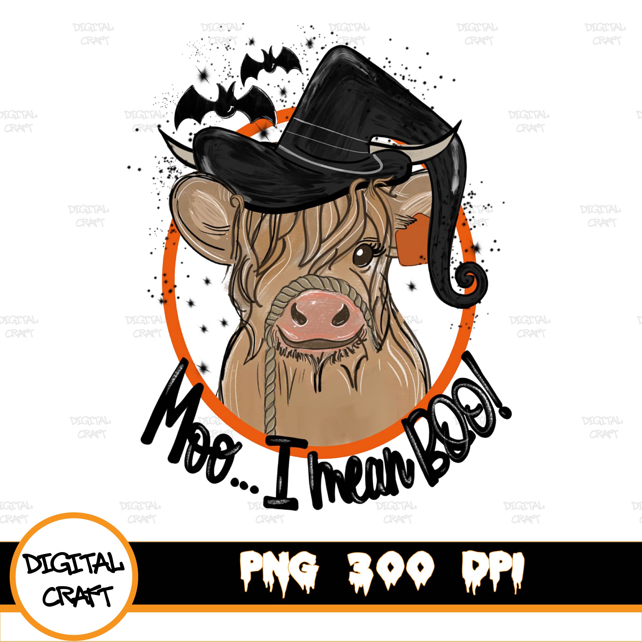 Moo I Mean Boo Png, Funny Cow Halloween Png, Boo Ghost Cow H | Inspire ...