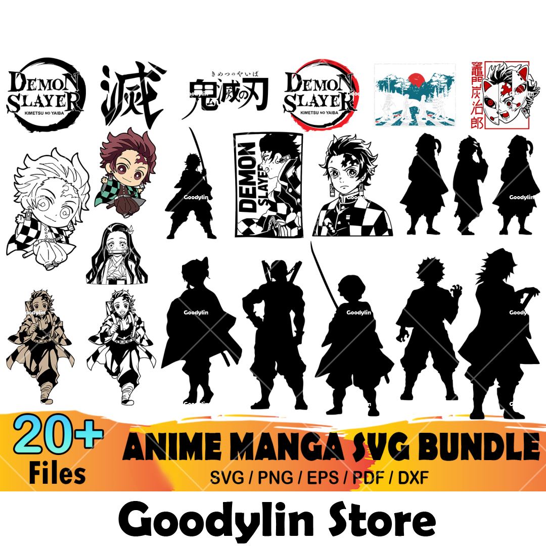 Demon Slayer Bundle Svg, Demon Slayer Svg, Nezuko Svg, Demon | Inspire ...