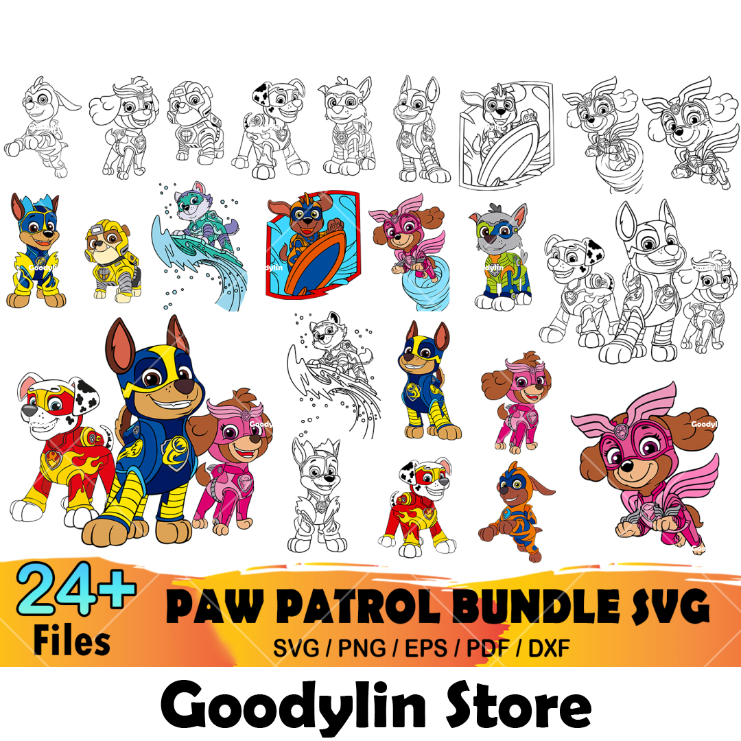 Paw Patrol Bundle Svg, Trending Svg, Paw Patrol Svg, Paw Pat | Inspire ...