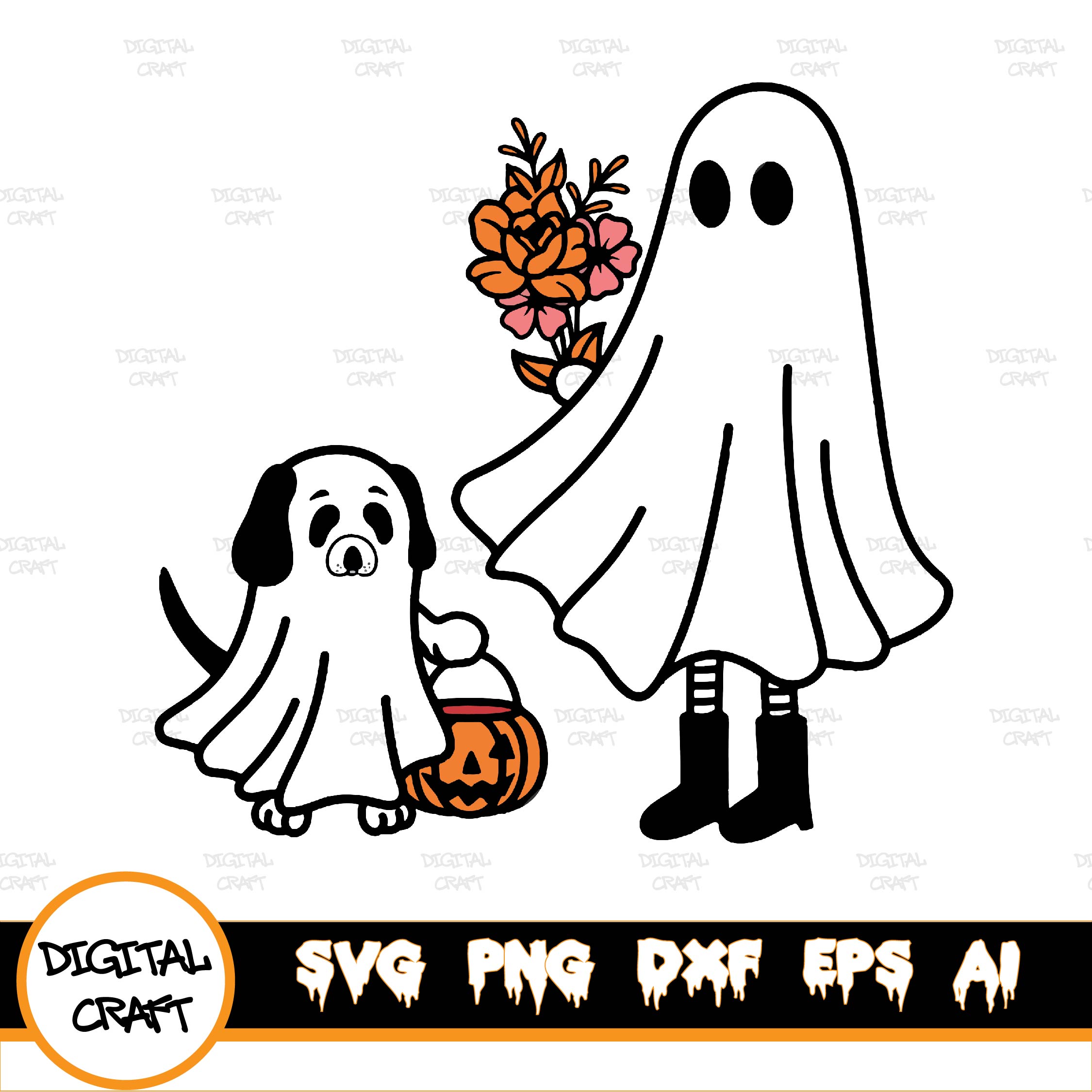 Ghost CaSvg, Ghost Girl Svg, Halloween Svg, Spooky Season Sv - Inspire ...