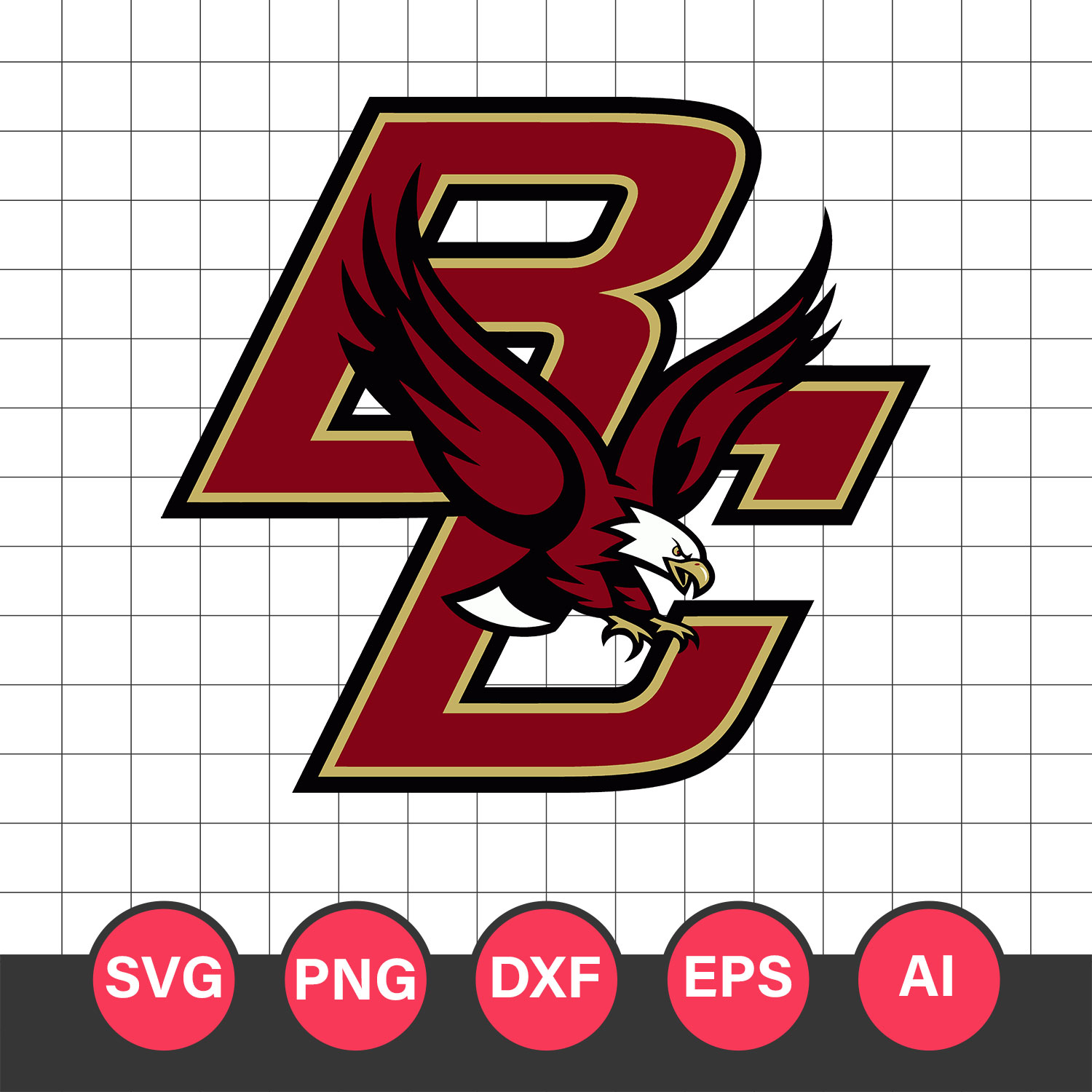 Boston College Eagles Logo Svg, Boston College Eagles Svg, B - Inspire ...