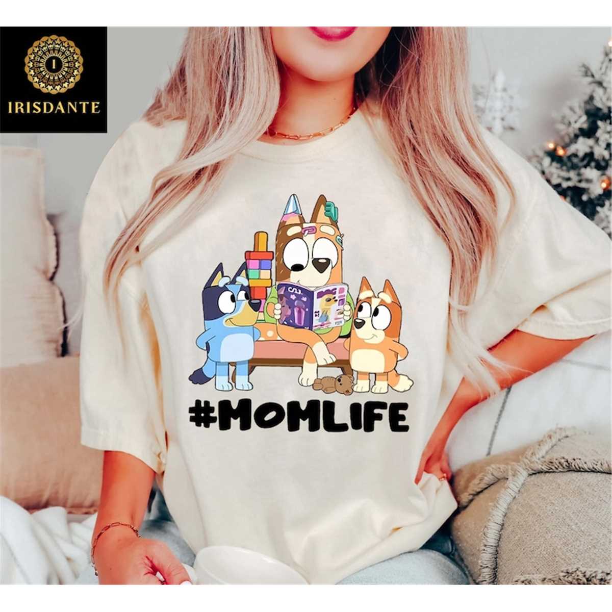 Bluey, Chilli, Bingo Mother's Day Mom Life Ver2 Comfort Colo - Inspire ...