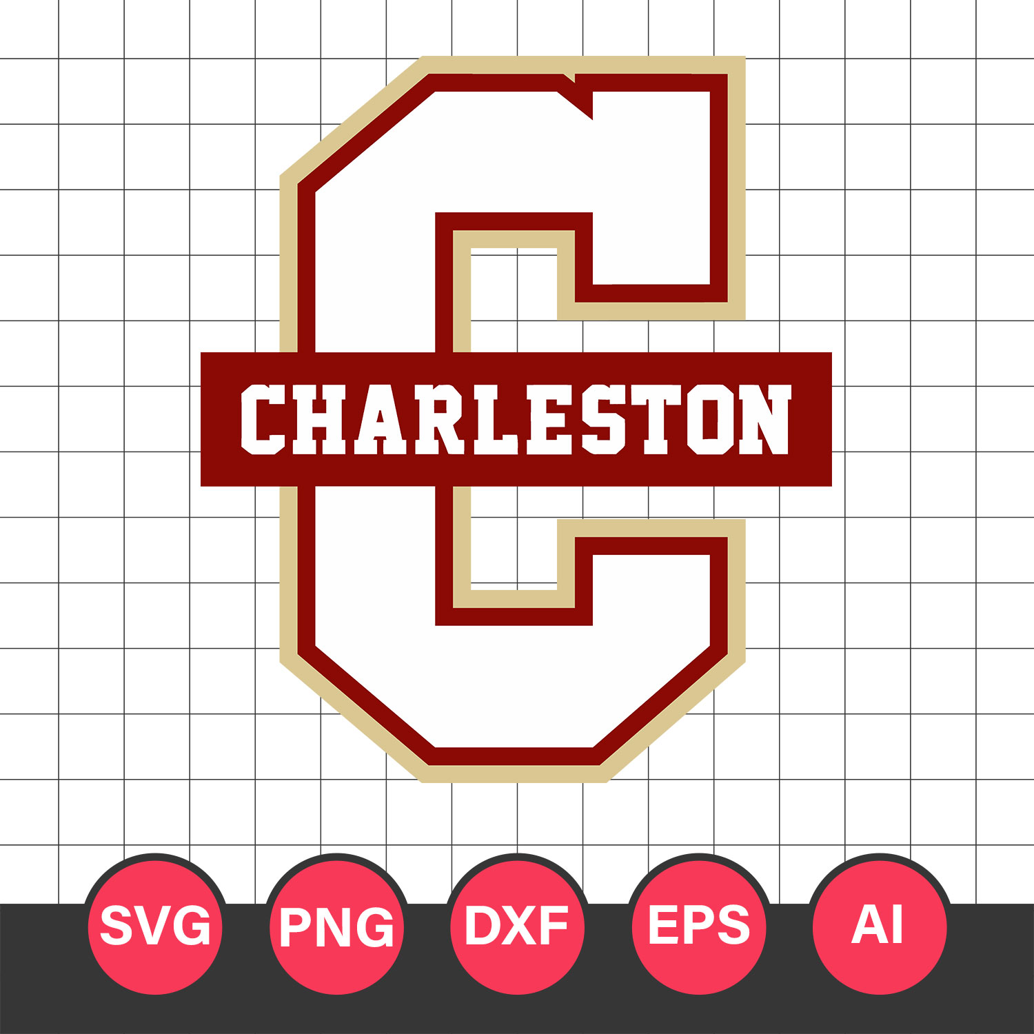 College Of Charleston Cougars Logo Svg, College Of Charlesto | Inspire ...