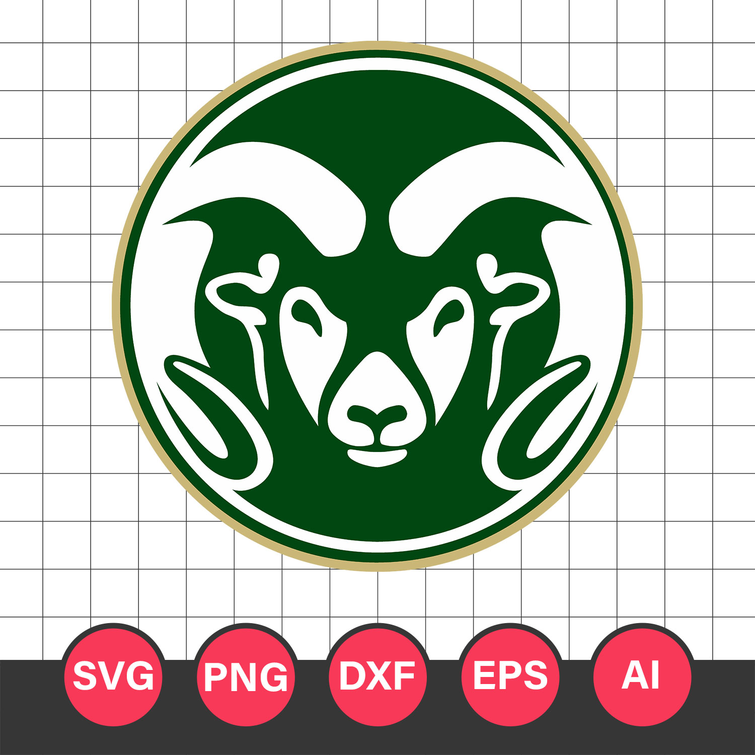 Colorado State Rams Logo Svg, Colorado State Rams Svg, Color | Inspire ...