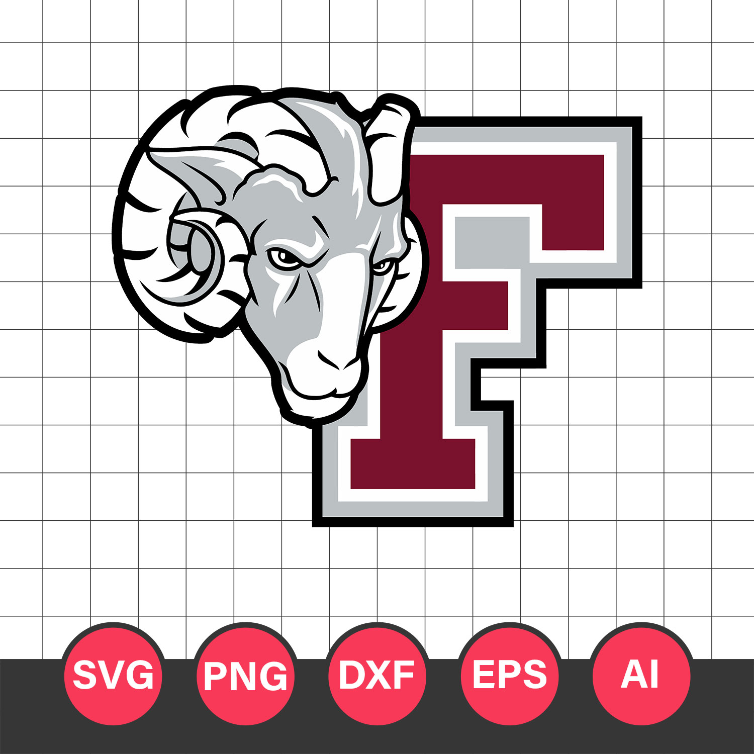 Fordham Rams Logo Svg, Fordham Rams, Fordham Rams Clipart, F | Inspire ...