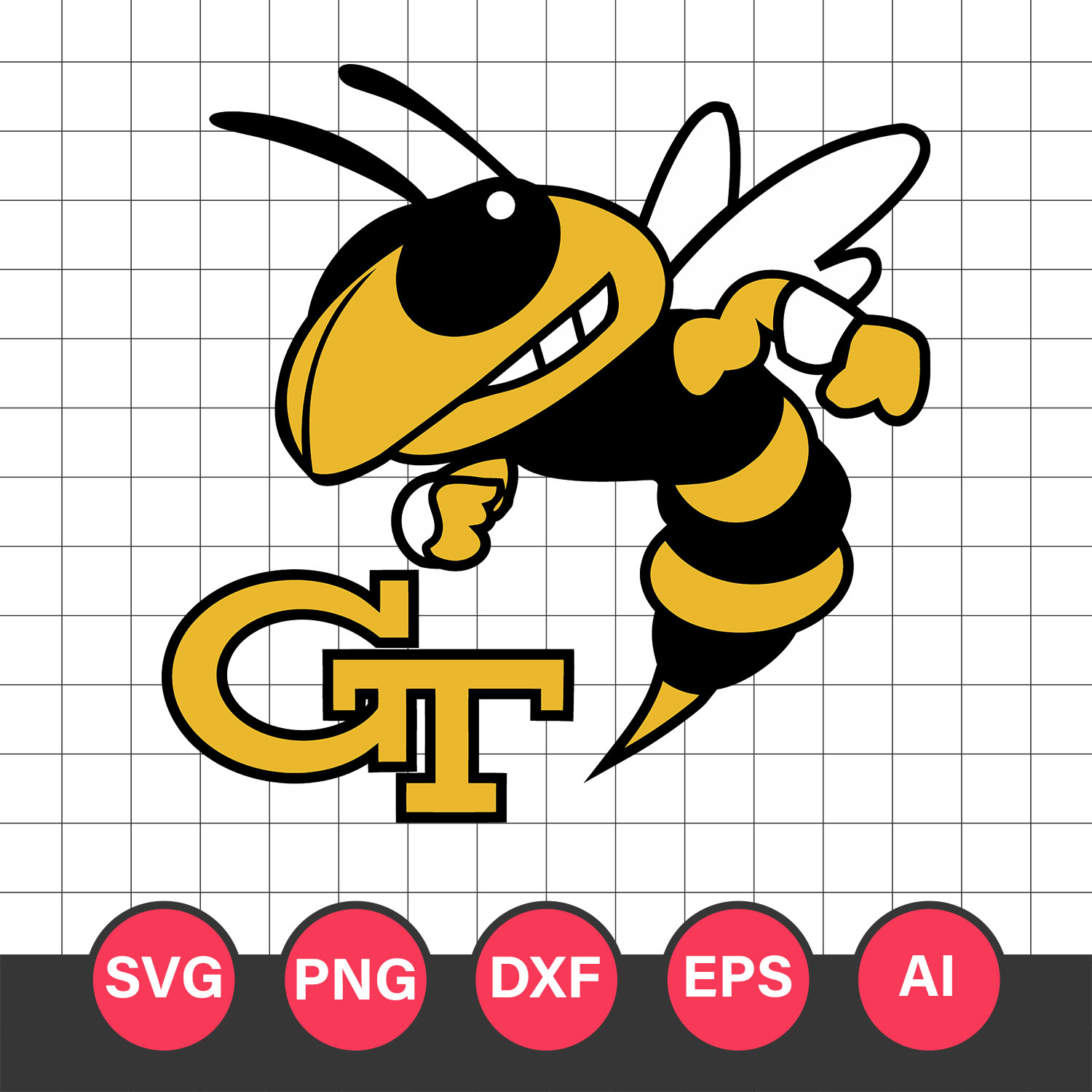 Georgia Tech Yellow Jackets Logo Svg, Georgia Tech Yellow Ja | Inspire ...