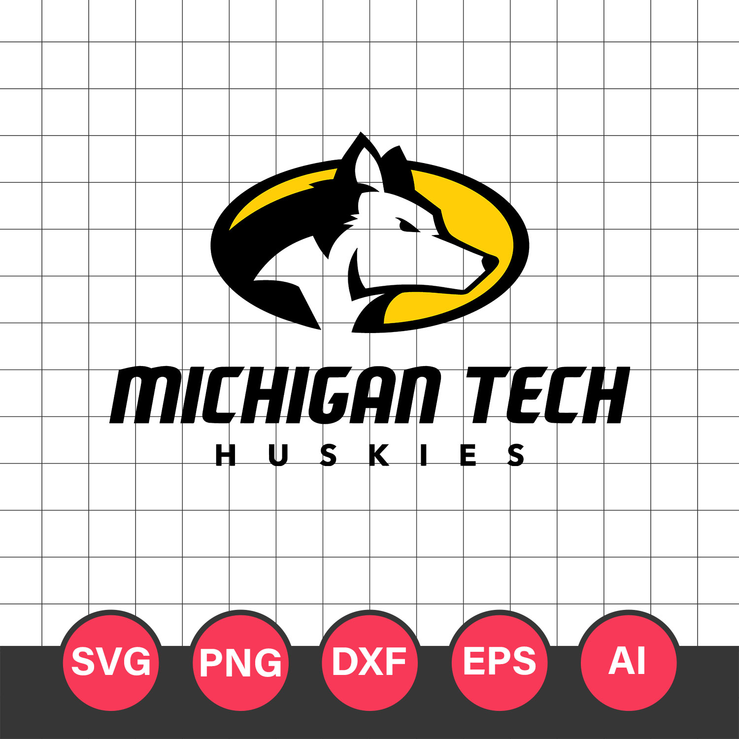 Michigan Tech Huskies Logo Svg, Michigan Tech Huskies Svg, M | Inspire ...