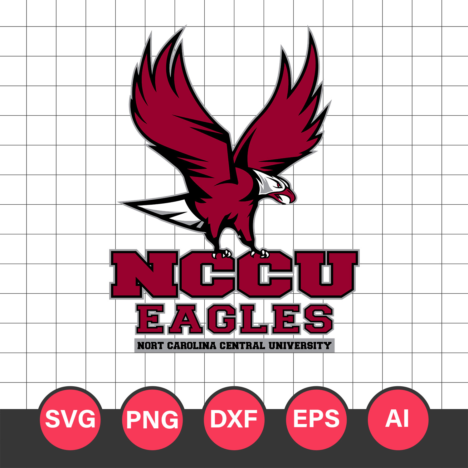 NCCU Eagles Logo Svg, NCCU Eagles Svg, NCCU Eagles Clipart, | Inspire ...