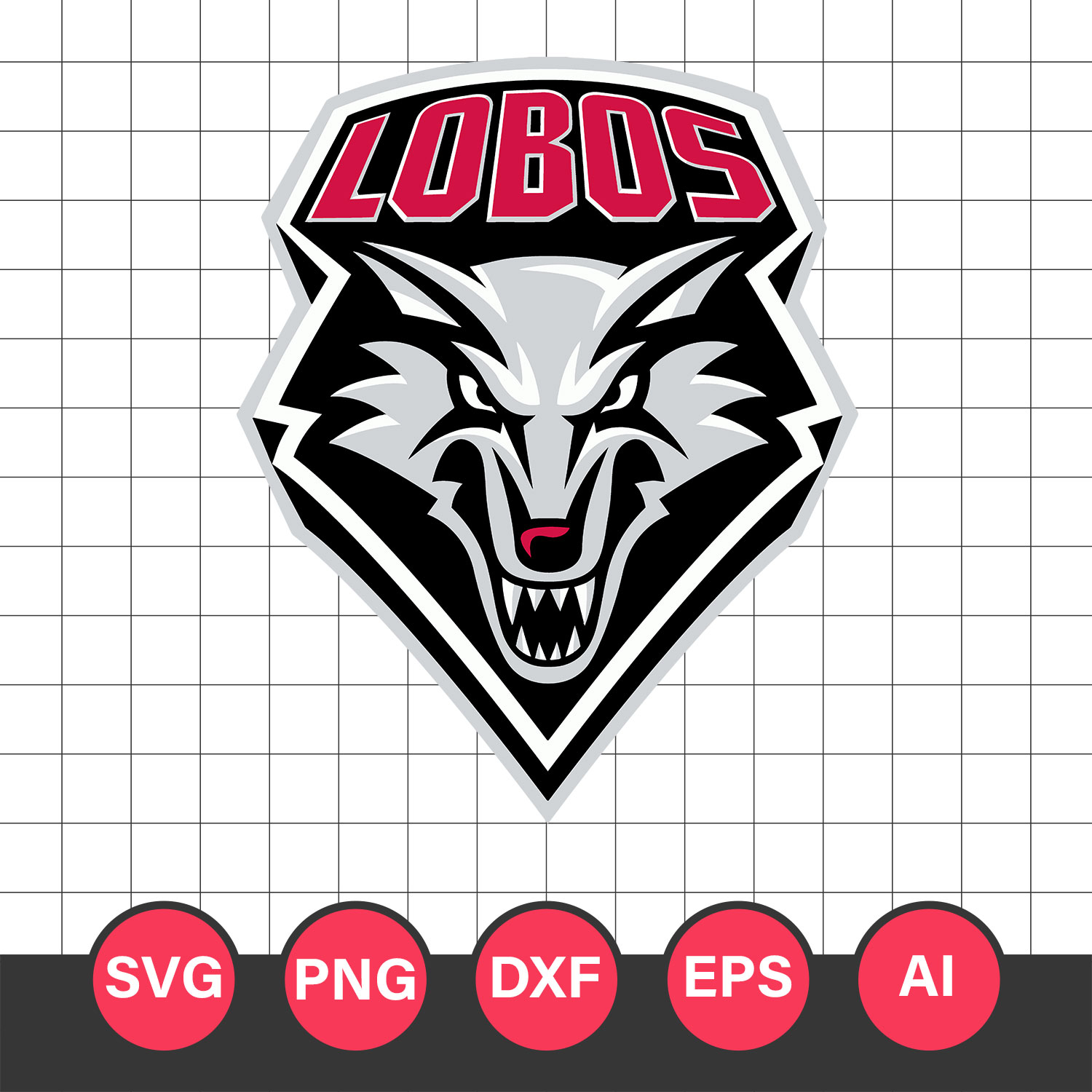 New Mexico Lobos Logo Svg, New Mexico Lobos Svg, New Mexico - Inspire ...