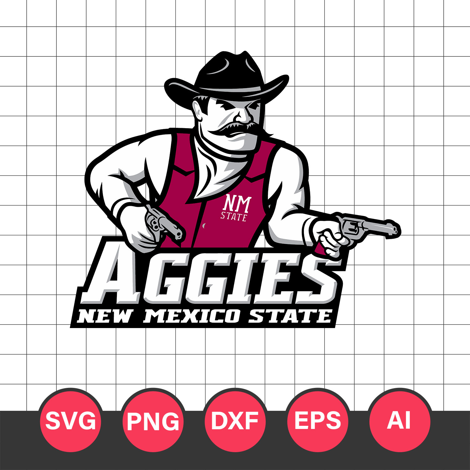 New Mexico State Aggies Logo Svg, New Mexico State Aggies, N | Inspire ...