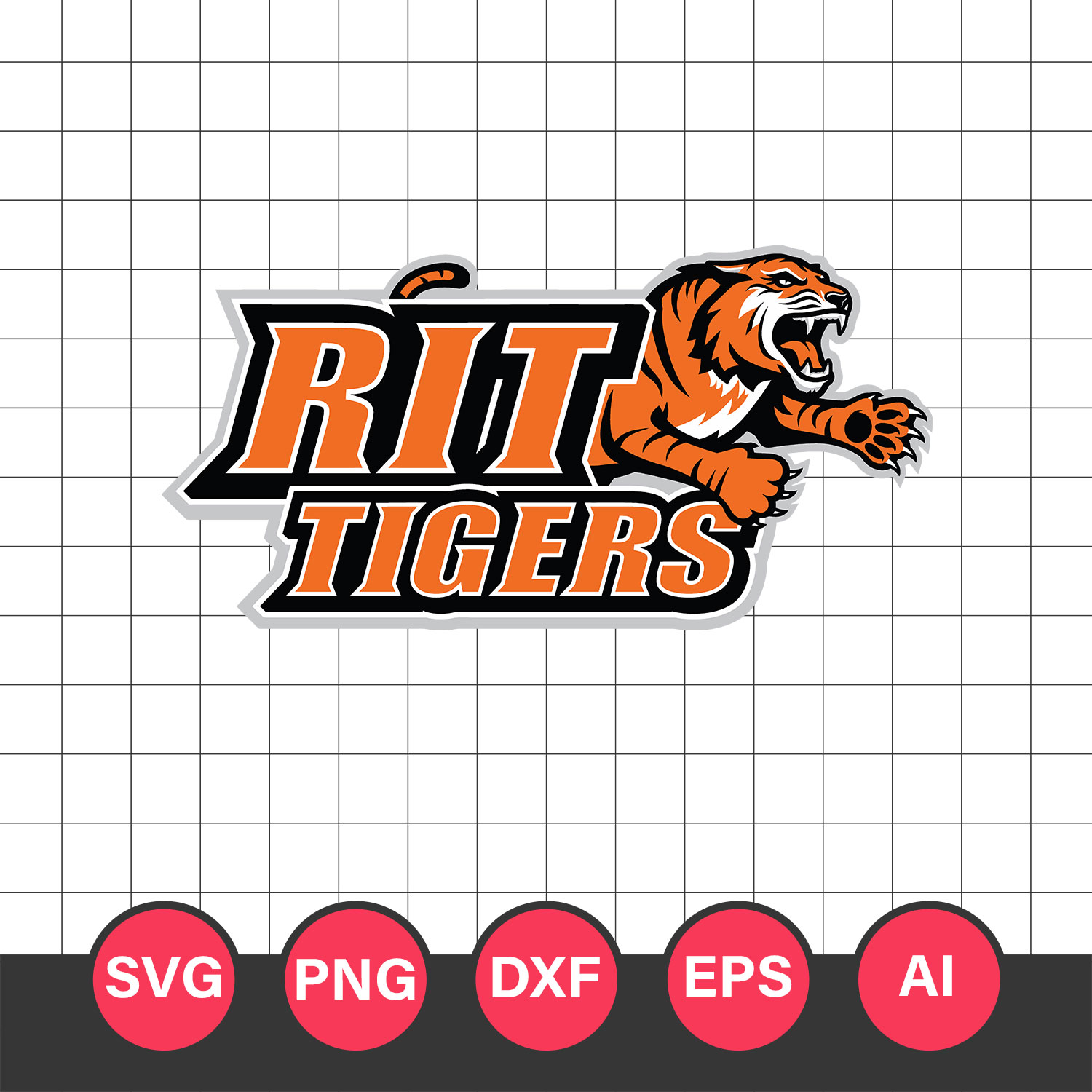 RIT Tigers Logo Svg, RIT Tigers, RIT Tigers Clipart, RIT Tig - Inspire ...