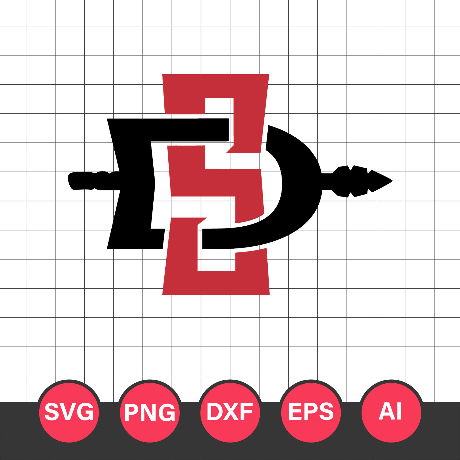 San Diego State Aztecs Logo Svg, San Diego State Aztecs, San - Inspire ...