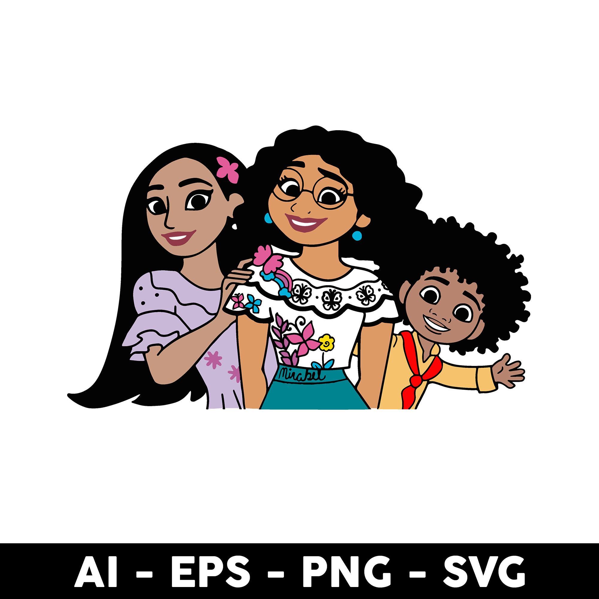 Encanto Isabela Mirabel Atonio Svg, Encanto Character Svg, P | Inspire ...