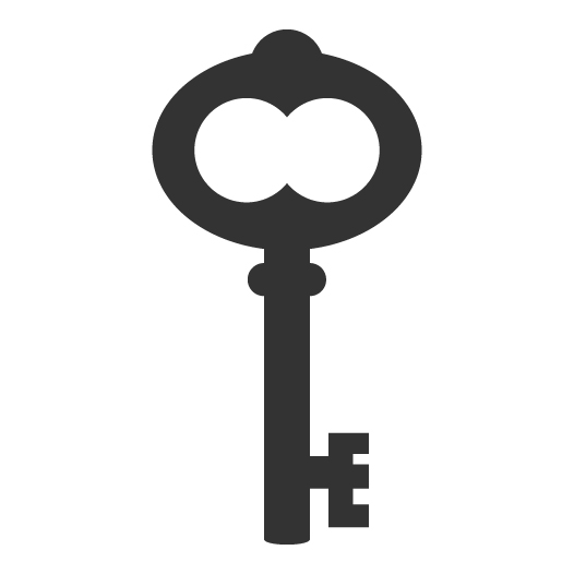 Key Silhouette SVG, PNG, JPG files. Digital Download - Inspire Uplift