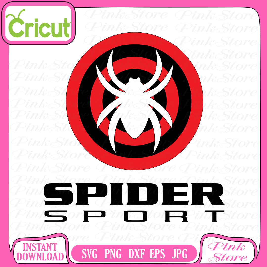 Spider Sport Svg, Spider Logo Svg, Svg Files, Cricut, Craft - Inspire ...