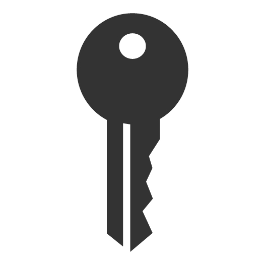 Key Silhouette SVG, PNG, JPG files. Digital Download - Inspire Uplift