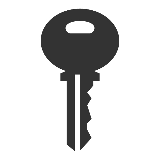 Key Silhouette SVG, PNG, JPG files. Digital Download - Inspire Uplift