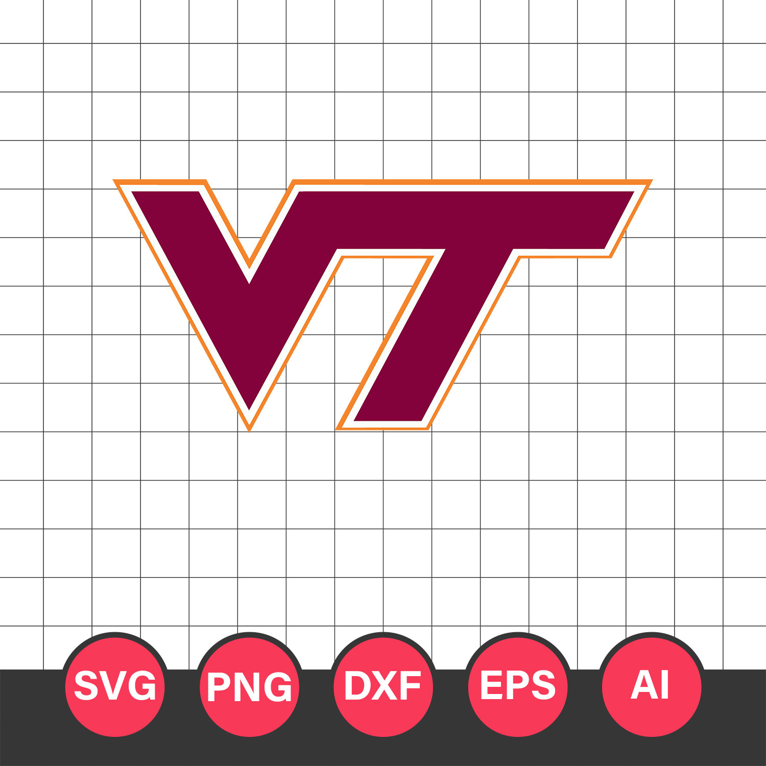 Virginia Tech Hokies Logo Svg, Virginia Tech Hokies, Virgini | Inspire ...