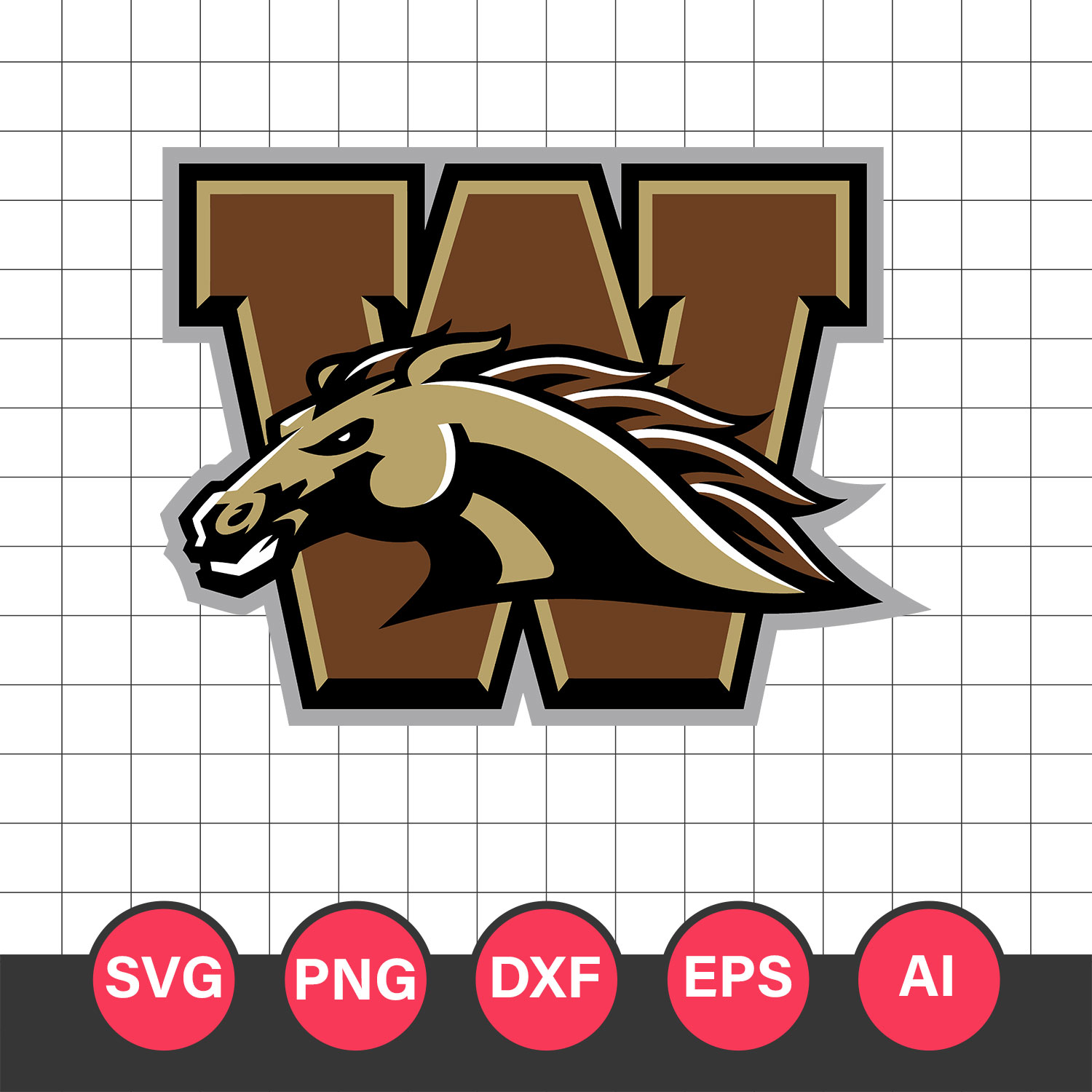 Western Michigan Broncos Logo Svg, Western Michigan Broncos, | Inspire ...