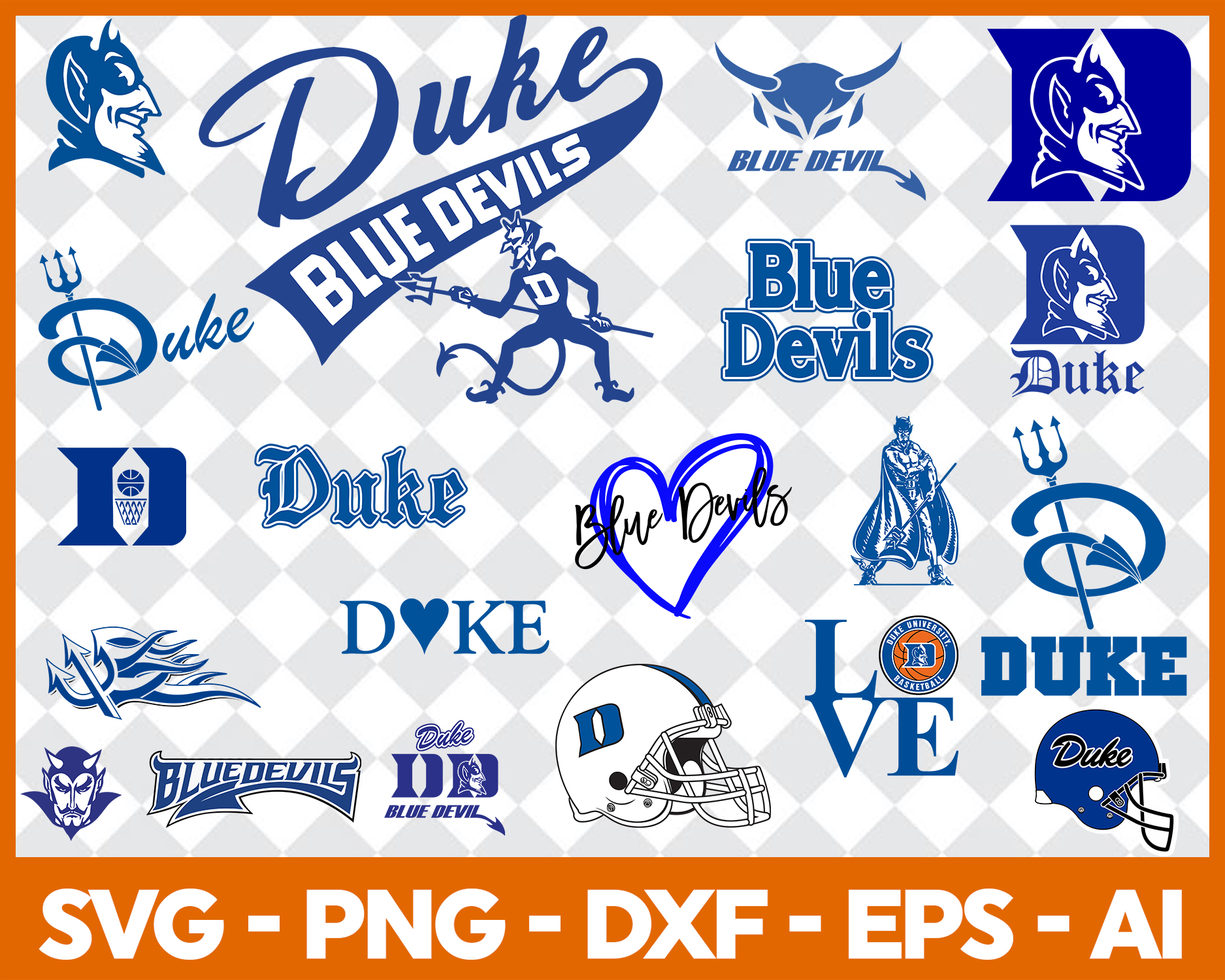 Duke Blue Devils Svg Bundle, Duke Blue Devils Svg, Sport Svg | Inspire ...