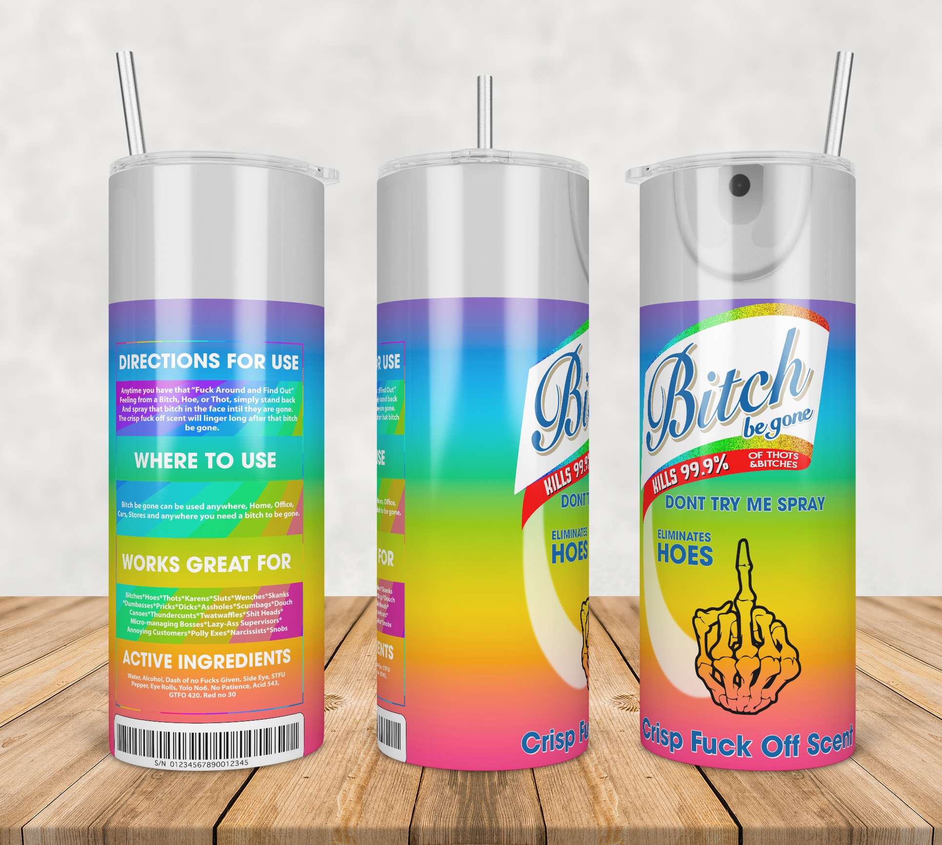Bitch Be Gone Hand Skeleton Tumbler Png, Bitch Be Gone 20oz | Inspire ...