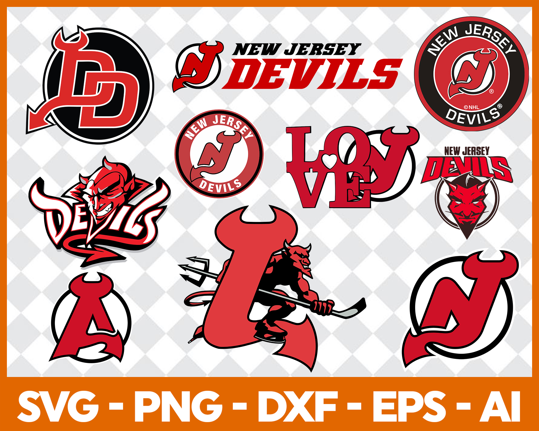 New Jersey Devils Logo SVG, Jersey Devils Logo PNG, Devils N | Inspire ...