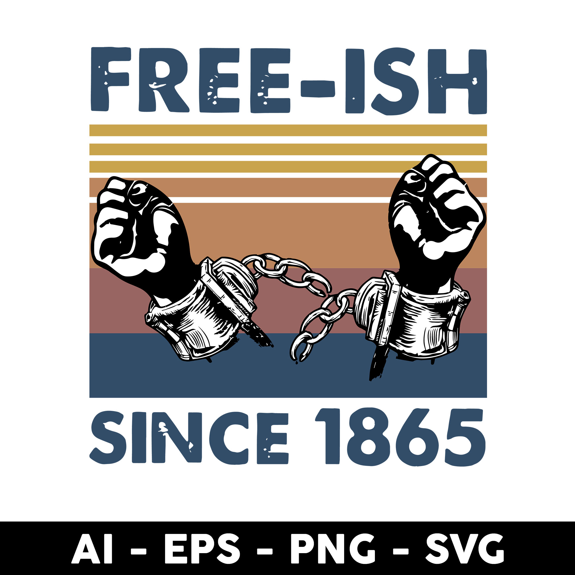 Juneteenth Free Ish Since 1865 Svg, Free Ish Since 1865 Svg, | Inspire ...