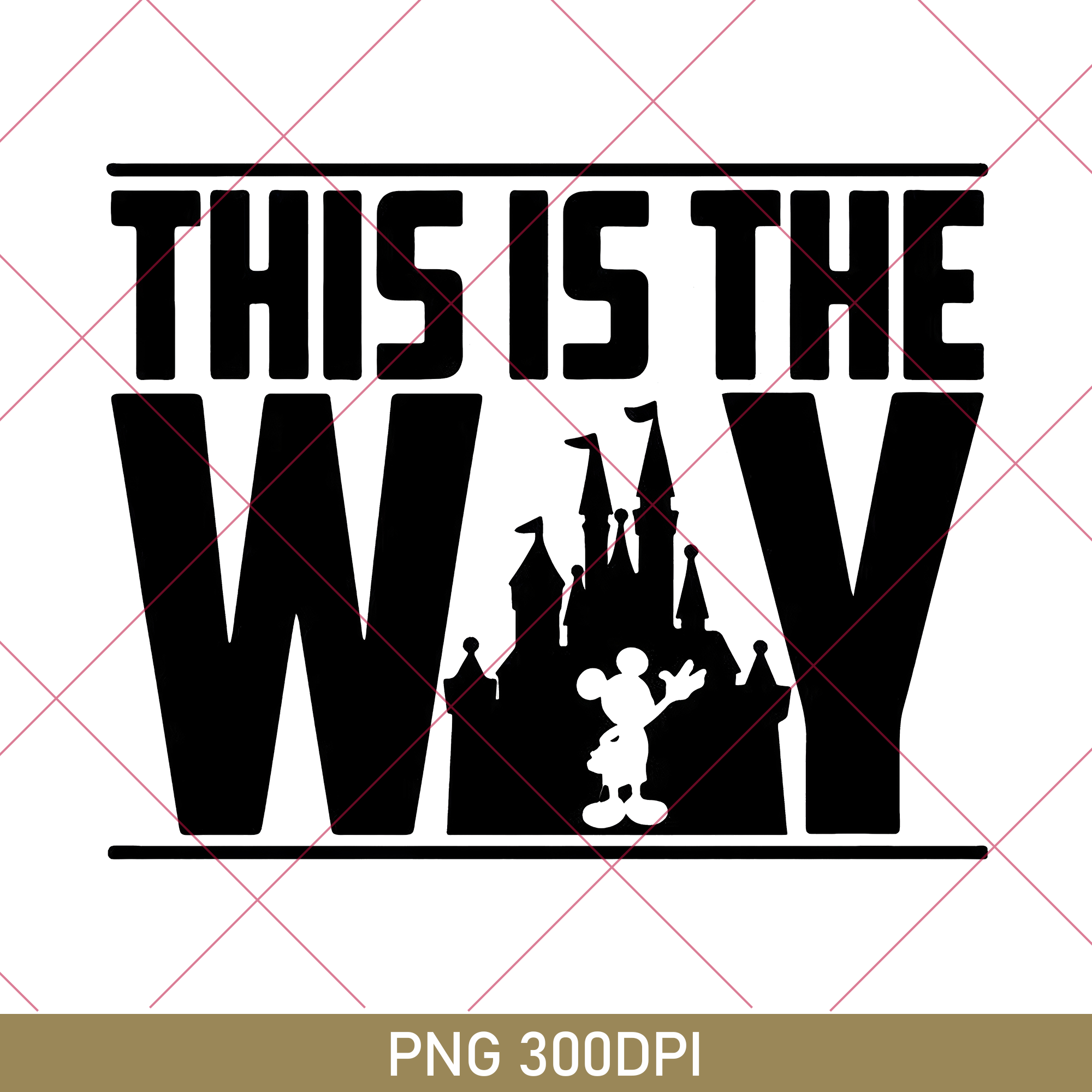 Retro This Is The Way PNG, Mickey Disney PNG, Disney PNG, Ma - Inspire ...