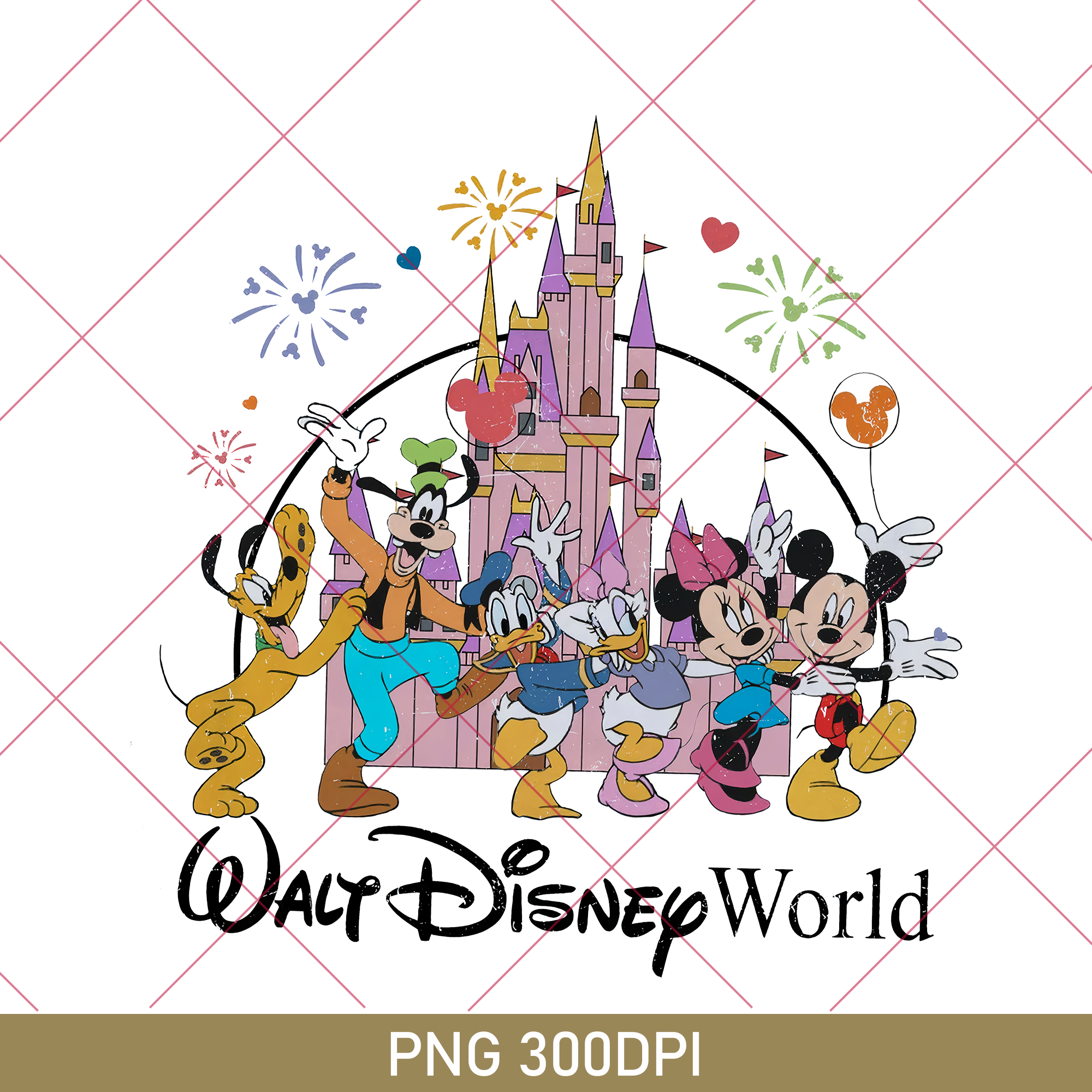 Vintage Disney World PNG For Groups, Retro Disney PNG, Disne | Inspire ...