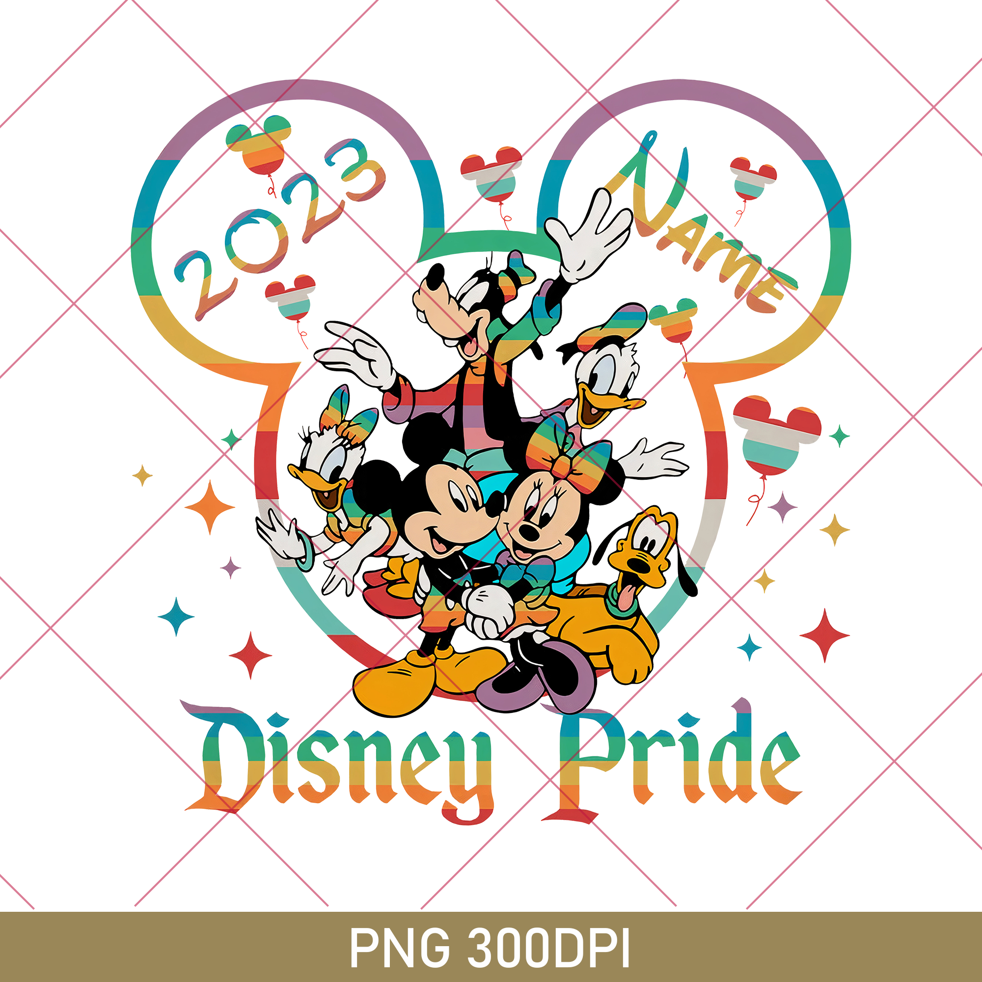 Mickey And Friends LGBT Pride PNG, Disney Pride PNG, Disney | Inspire ...