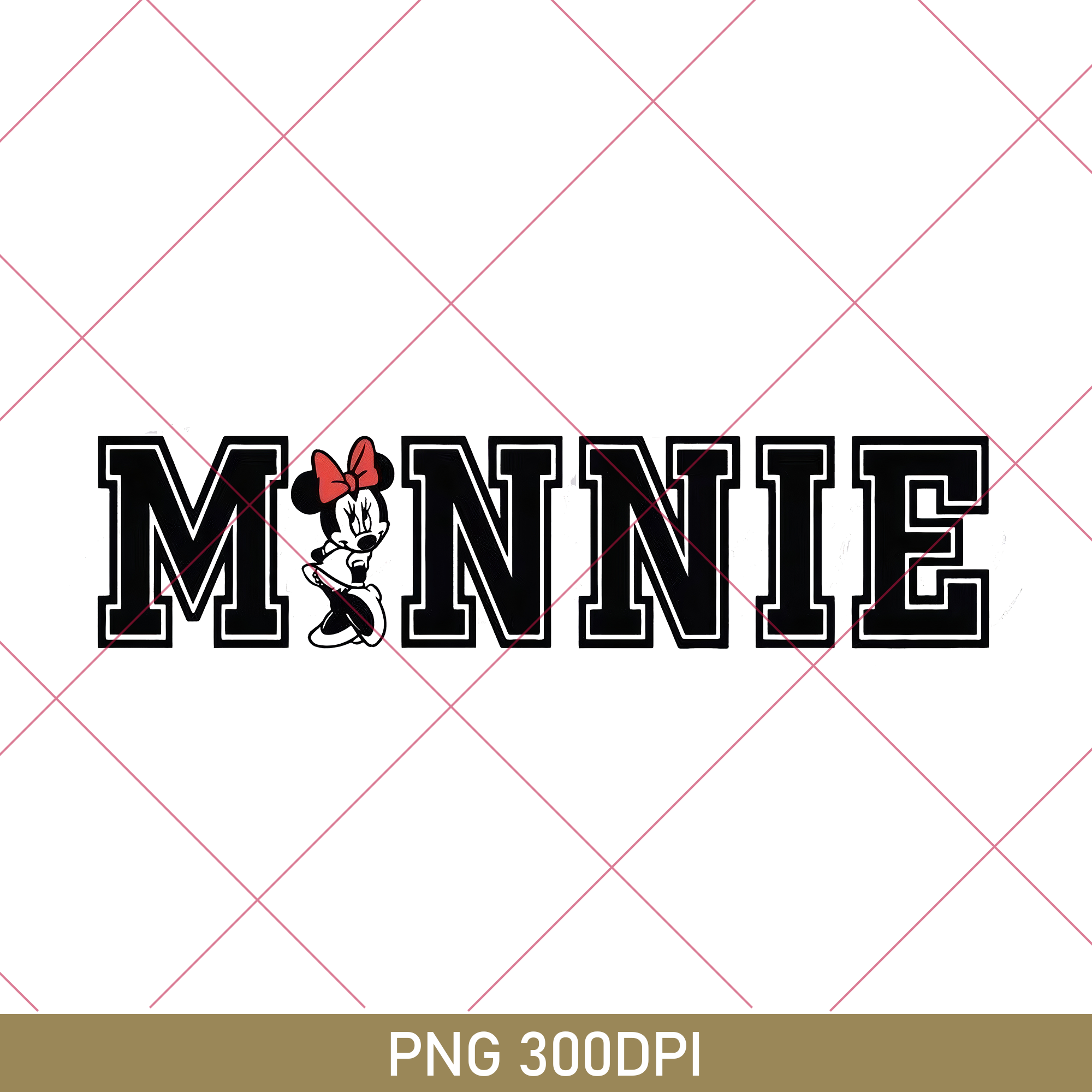 Vintage Minnie PNG, Retro Minnie PNG, Cute Disney Minnie PNG | Inspire ...