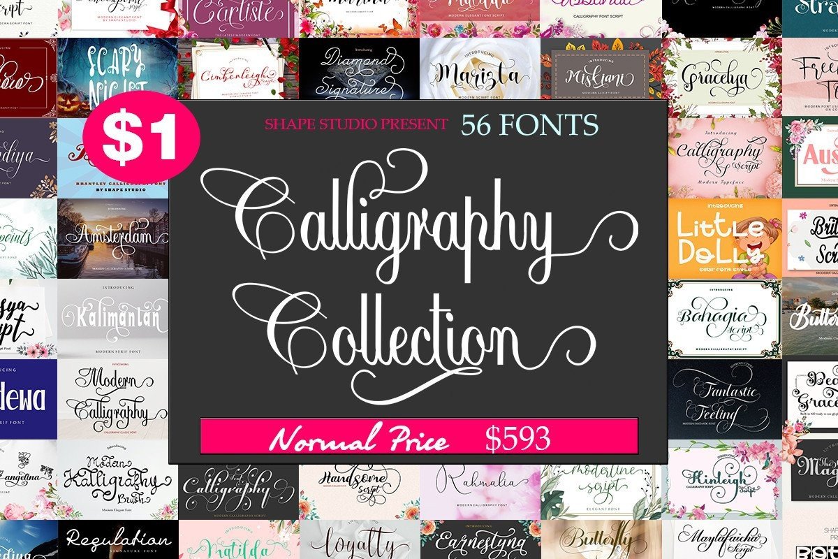 Calligraphy Collection Bundles | Inspire Uplift