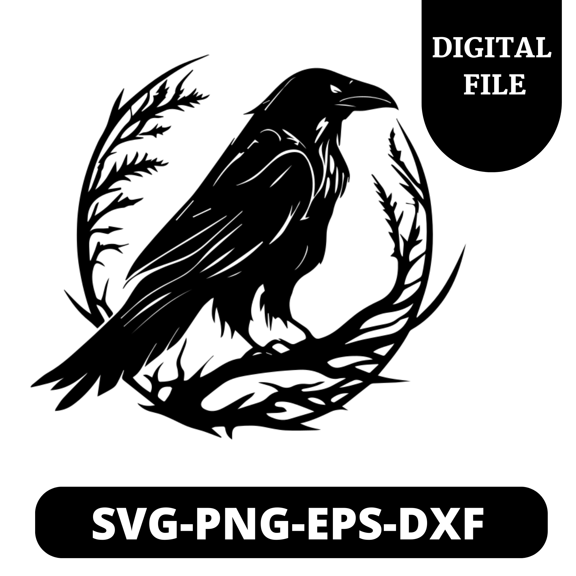 CROW SVG, CROW Clipart, Crow Svg Files For Cricut, Bird Svg | Inspire ...