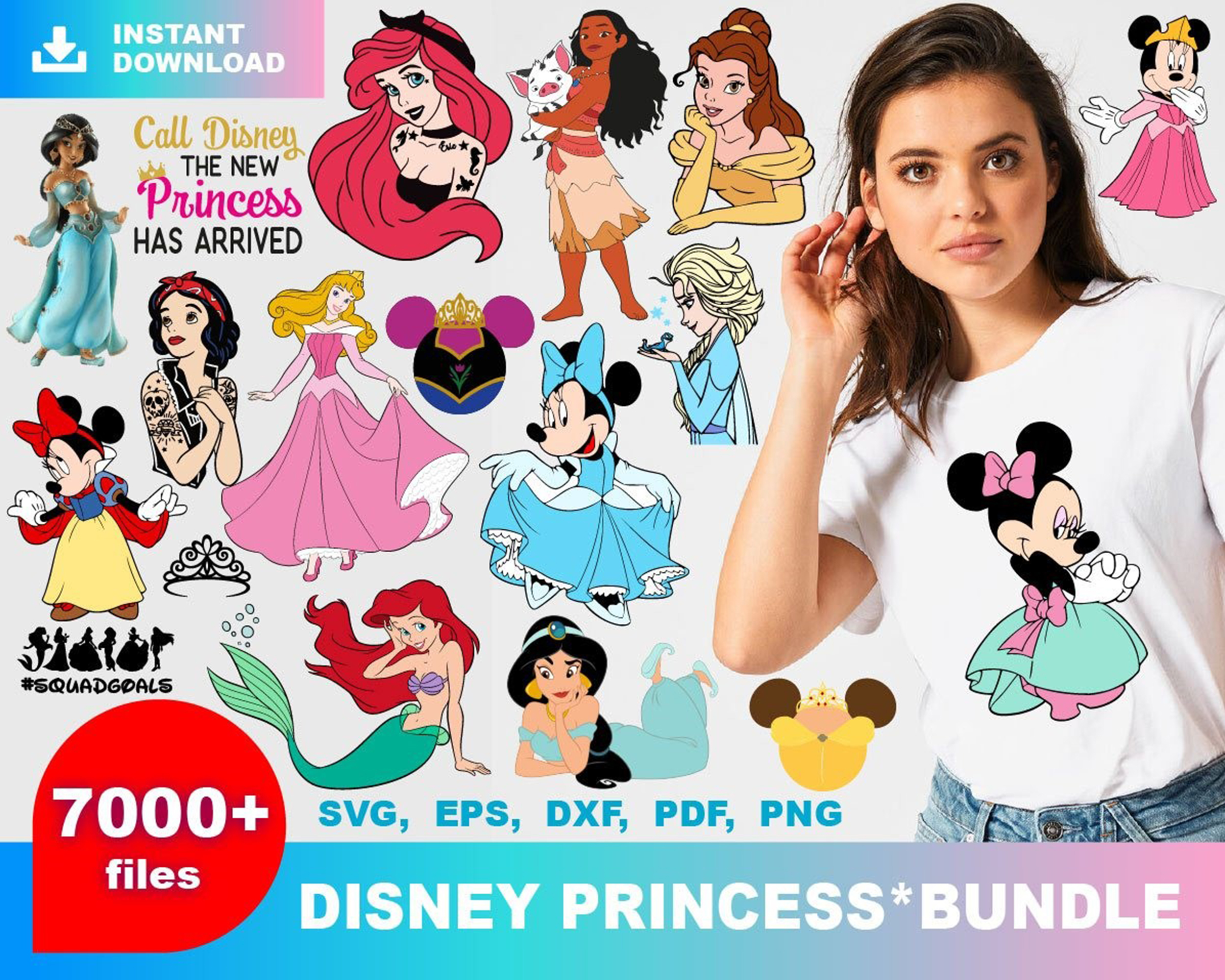 7000 files Disney Princess svg,Disney Princess bundle svg | Inspire Uplift