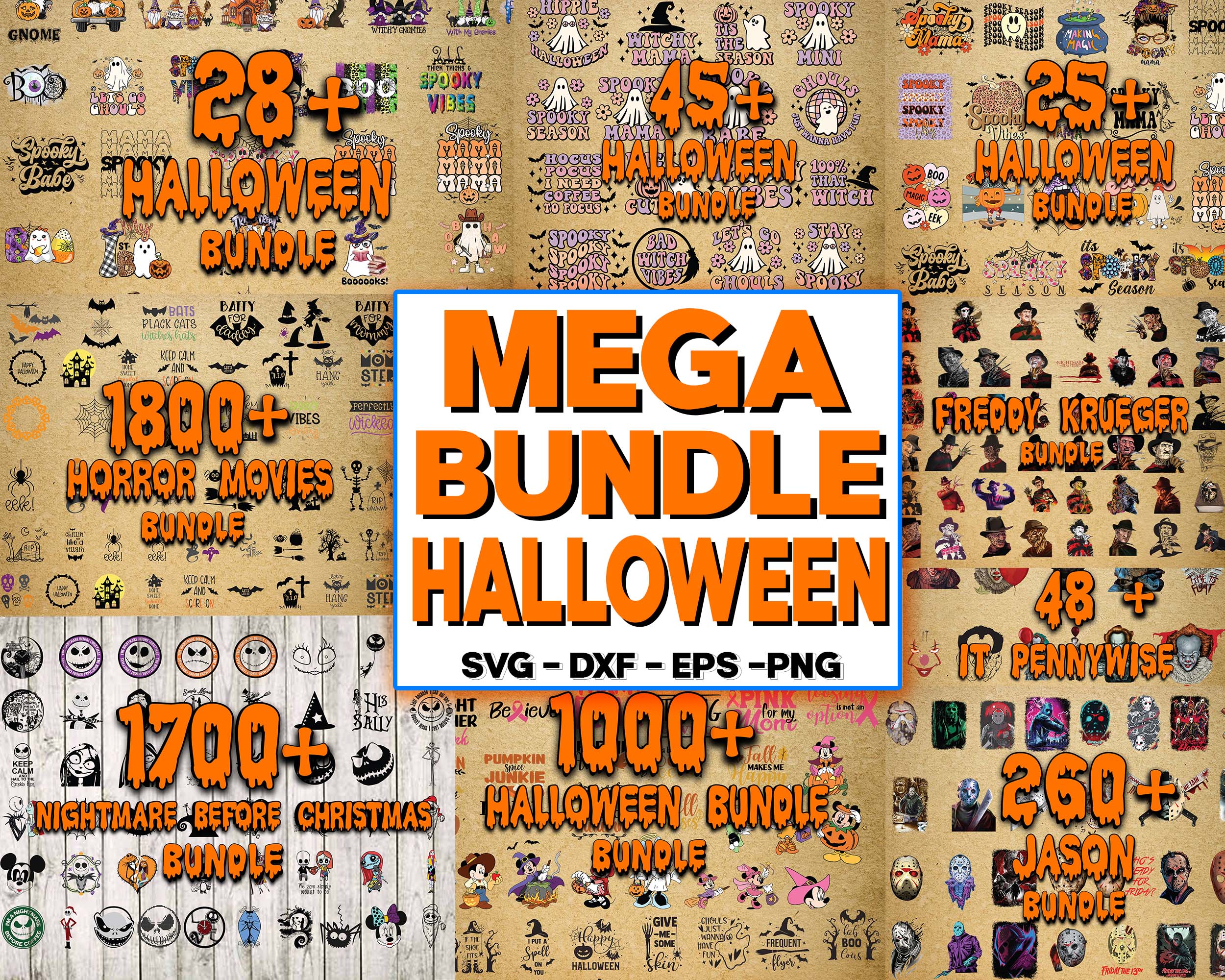 Mega bundle halloween svg, bundle halloween svg, Digital Dow | Inspire ...