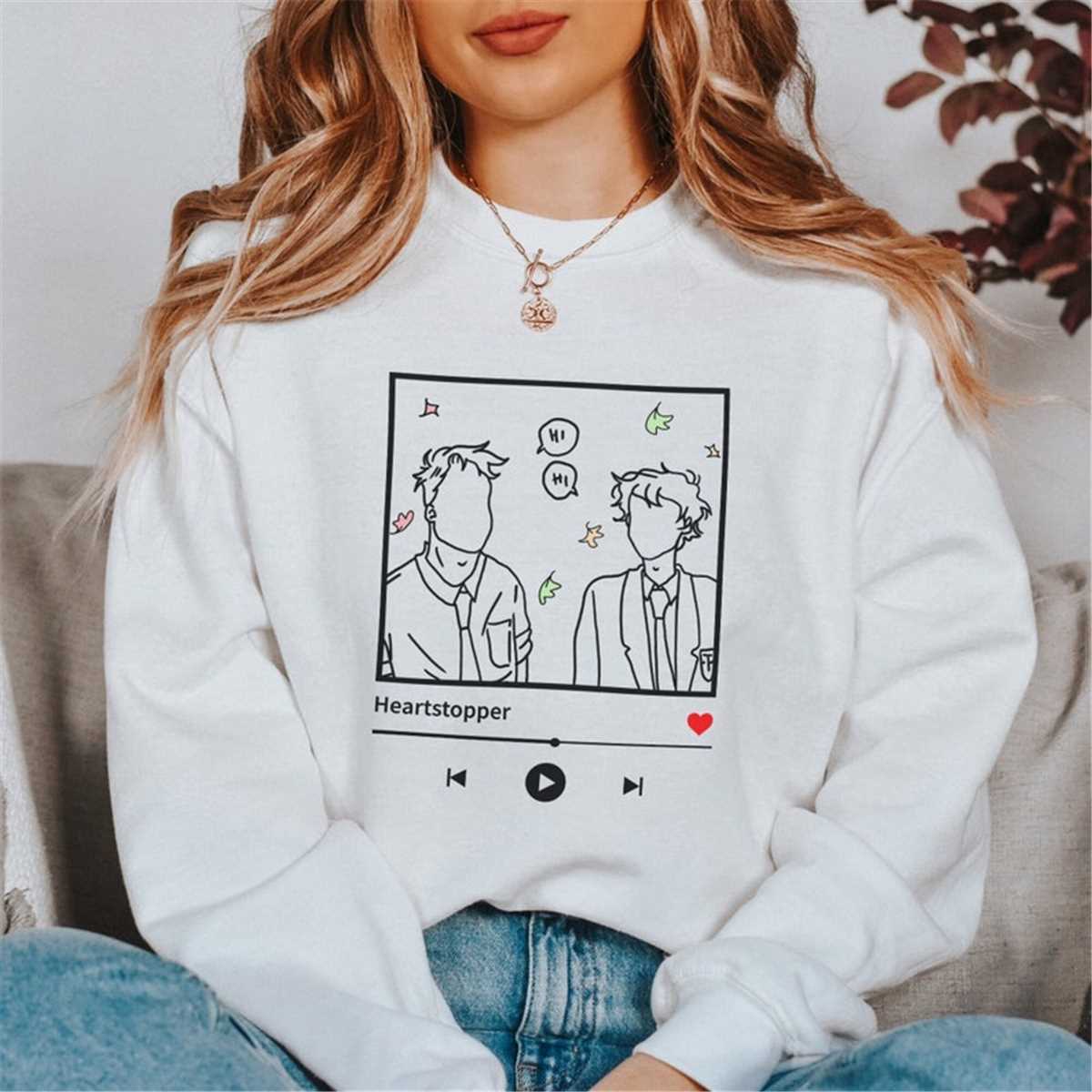 Heartstopper Sweatshirt, Hi Hi Scene, Heartstopper Hoodie, L | Inspire ...