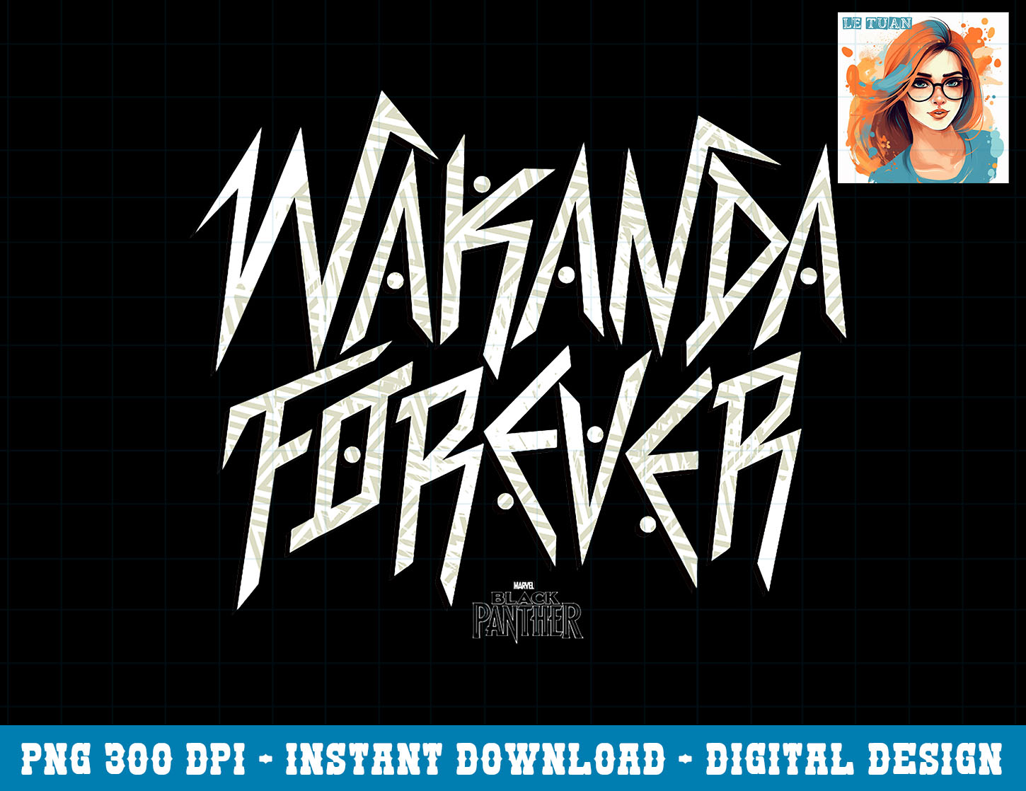 Marvel Black Panther Wakanda Forever Jagged Letters png, sub | Inspire ...