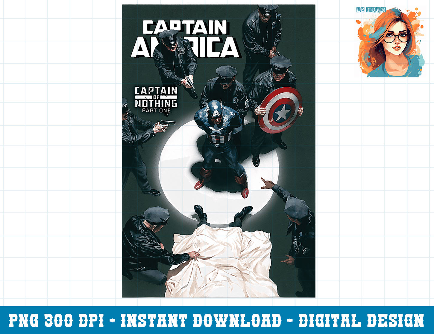 Marvel Captain America Captain Of Nothing Comic png, sublima | Inspire ...