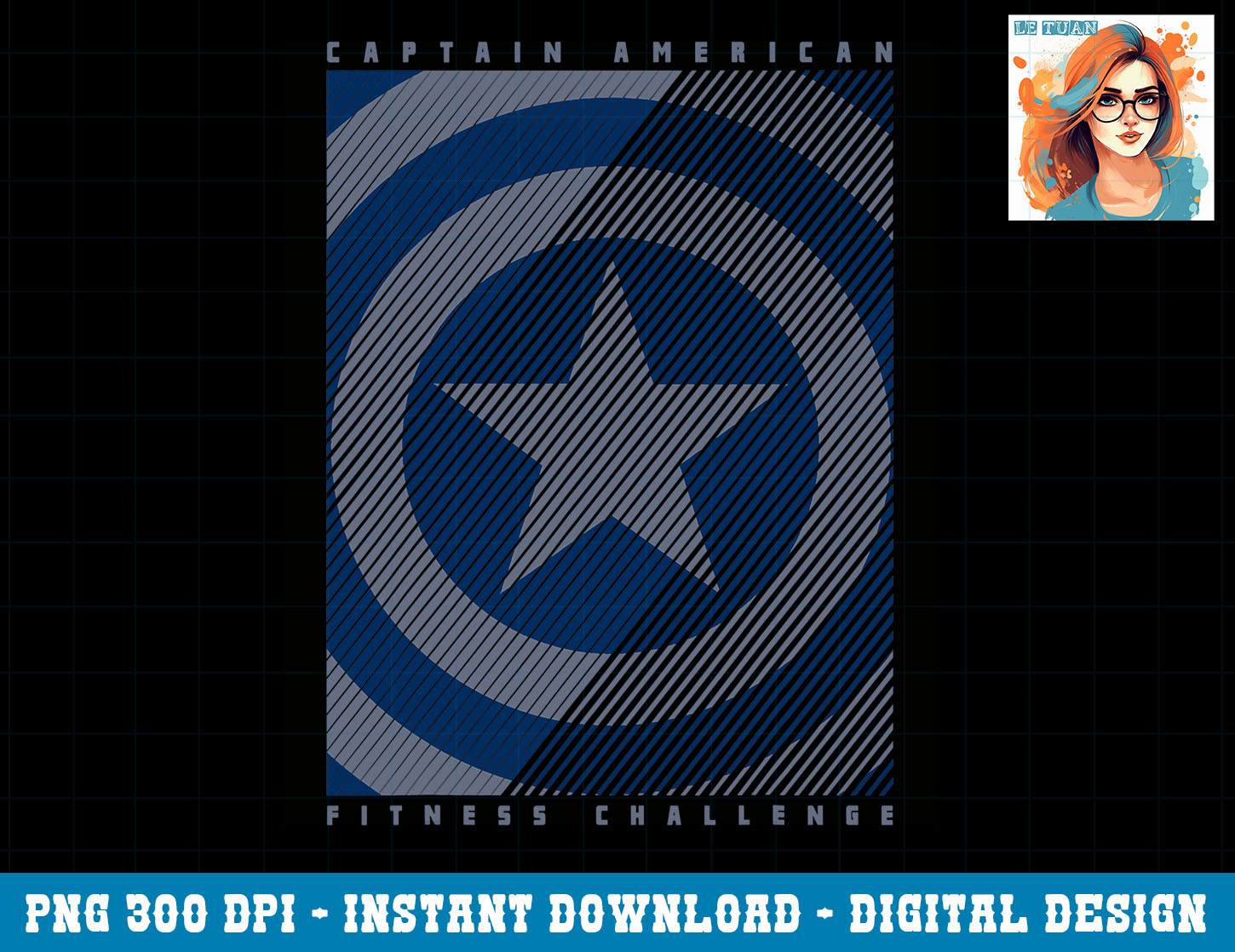 Marvel Captain America Fitness Challenge Line Art png, subli | Inspire ...
