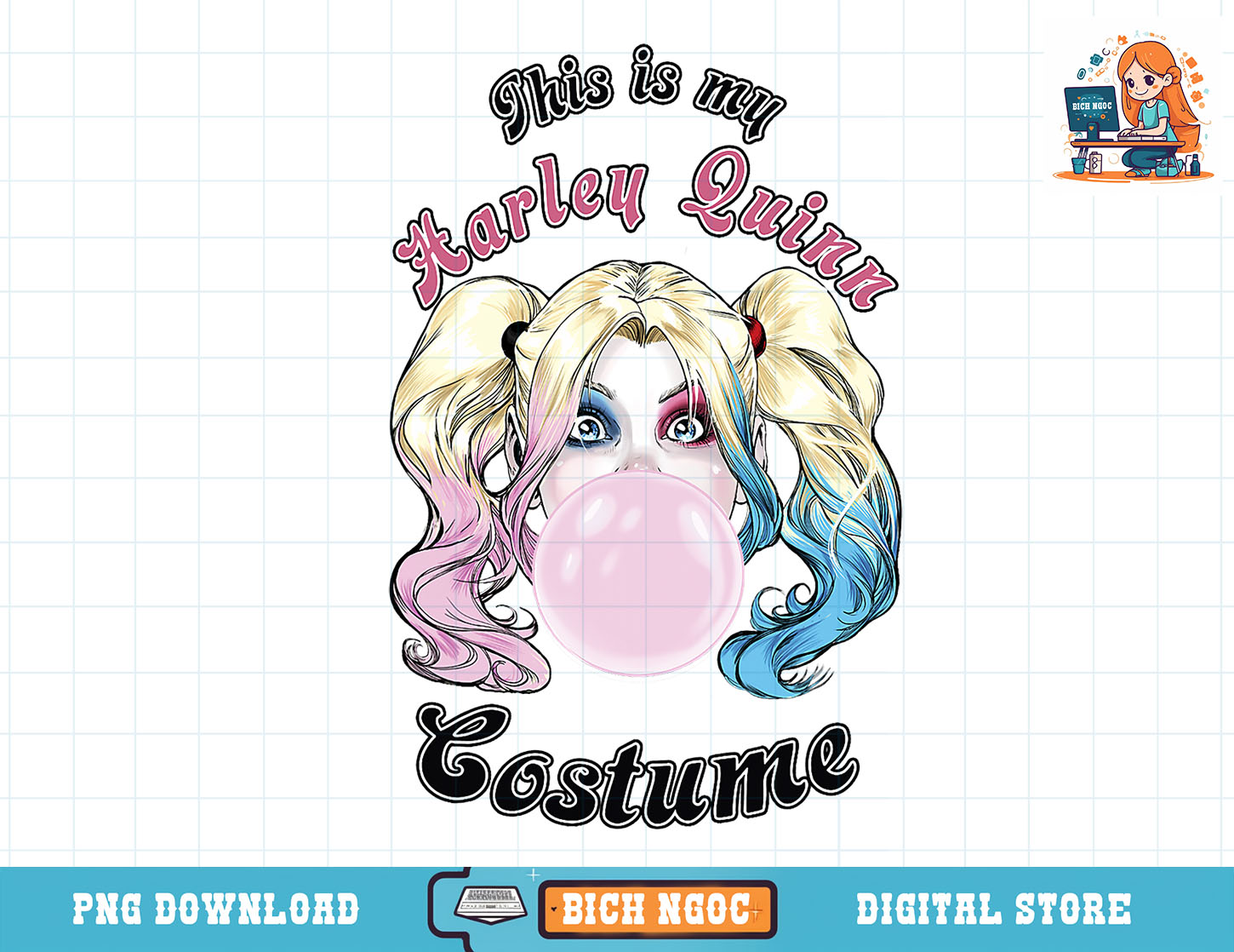 DC Comics This Is My Harley Quinn Costume Text T-Shirt copy | Inspire ...