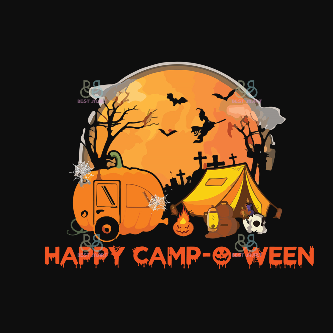 Camp O Ween Svg, Halloween Svg, Camping Svg, Happy Halloween - Inspire Uplift