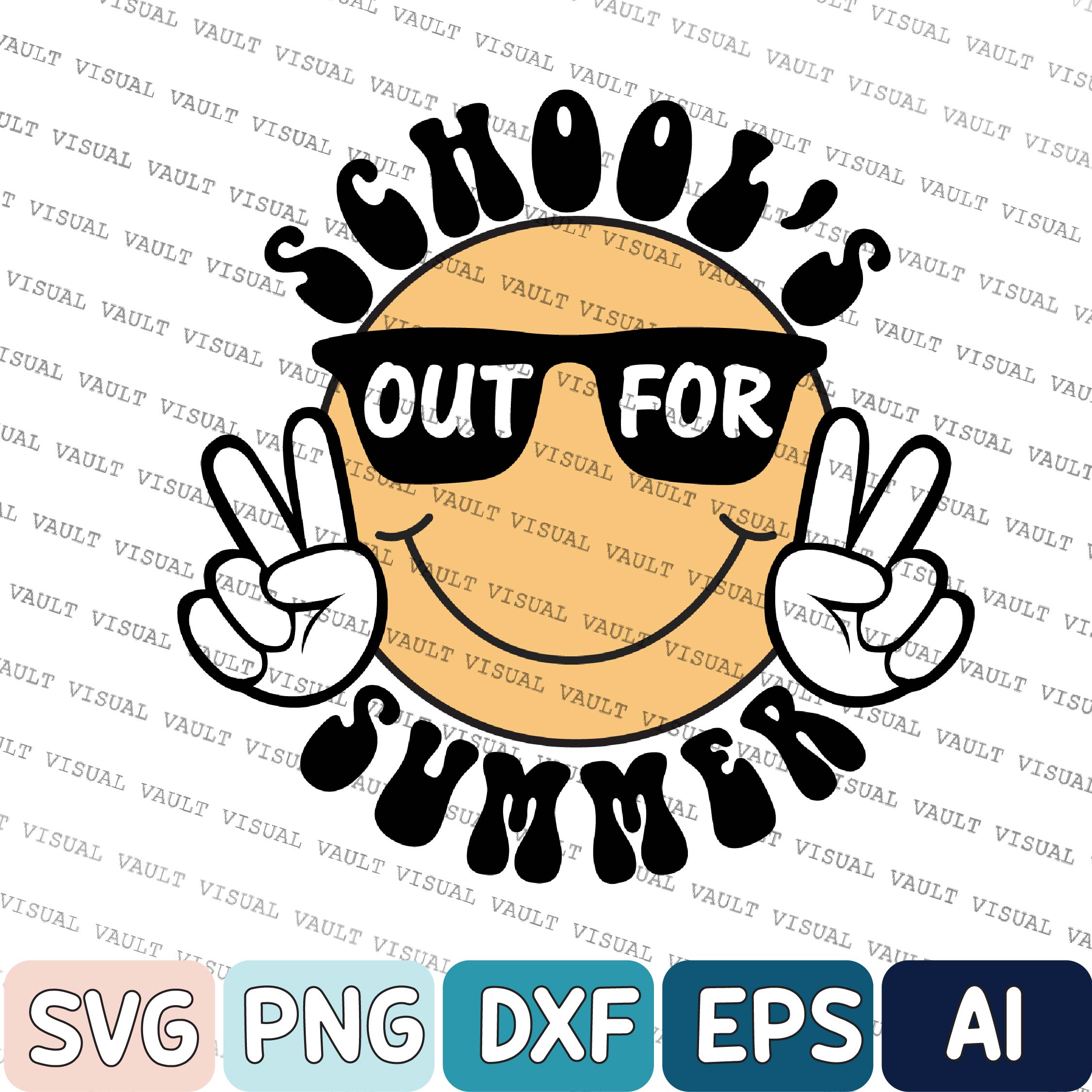 Happy Last Day Of School Svg, Funny Smiley Schools Out For S | Inspire ...