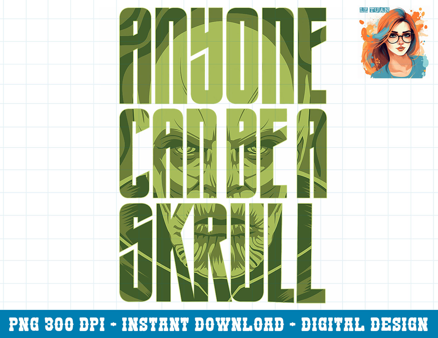 Marvel Captain Marvel Talos Anyone Can Be a Skrull png, subl | Inspire ...