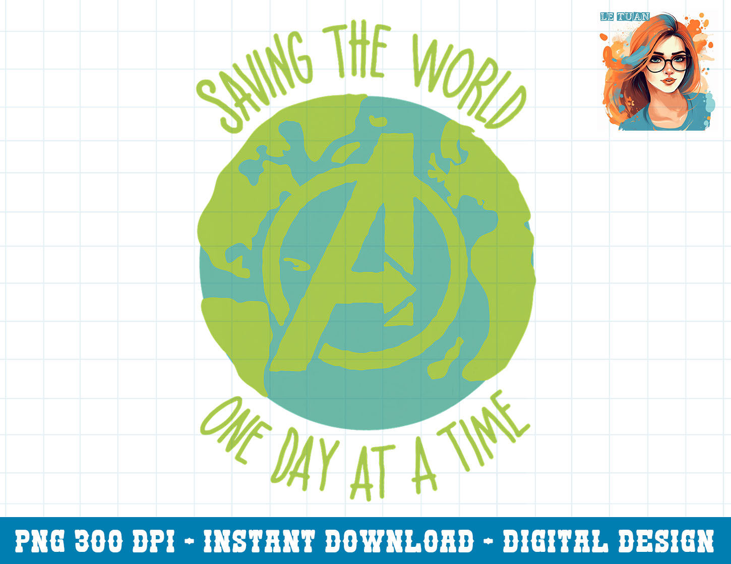 Marvel Earth Day Saving The World One Day At A Time png, sub - Inspire ...
