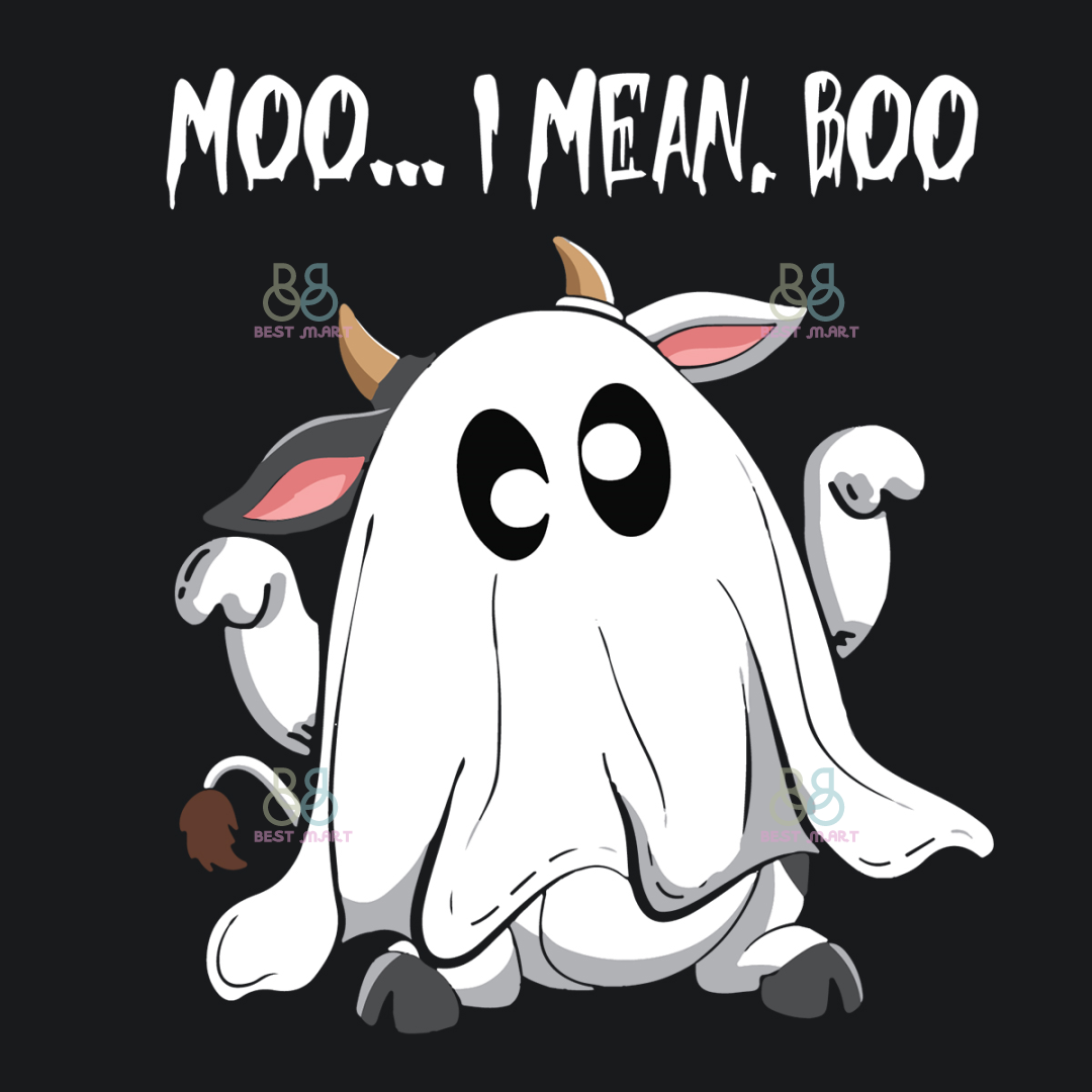 Moo I Mean Boo Svg, Halloween Svg, Boo Svg, Ghost Svg, Cow S | Inspire ...