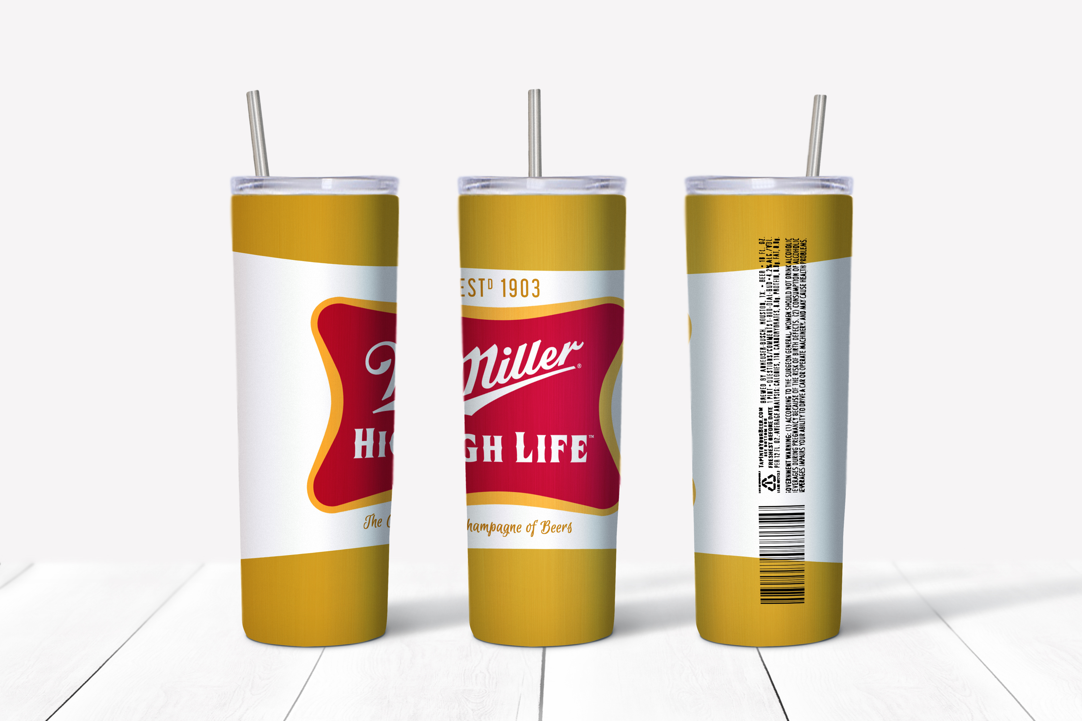 Miller High Life Can Tumbler Png, Miller High Life Can 20oz | Inspire ...